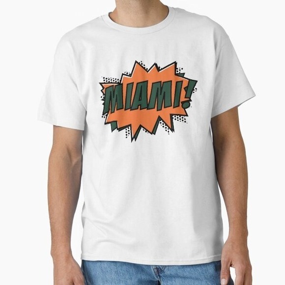 Tops | Miami Comic Classic Tshirt | Poshmark